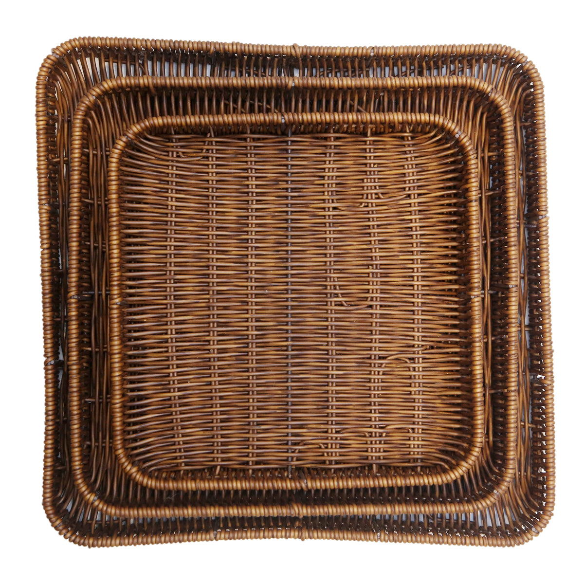 Cane Basket Square Set of 3 Pcs – Gaba Official Rug Store Online In ...